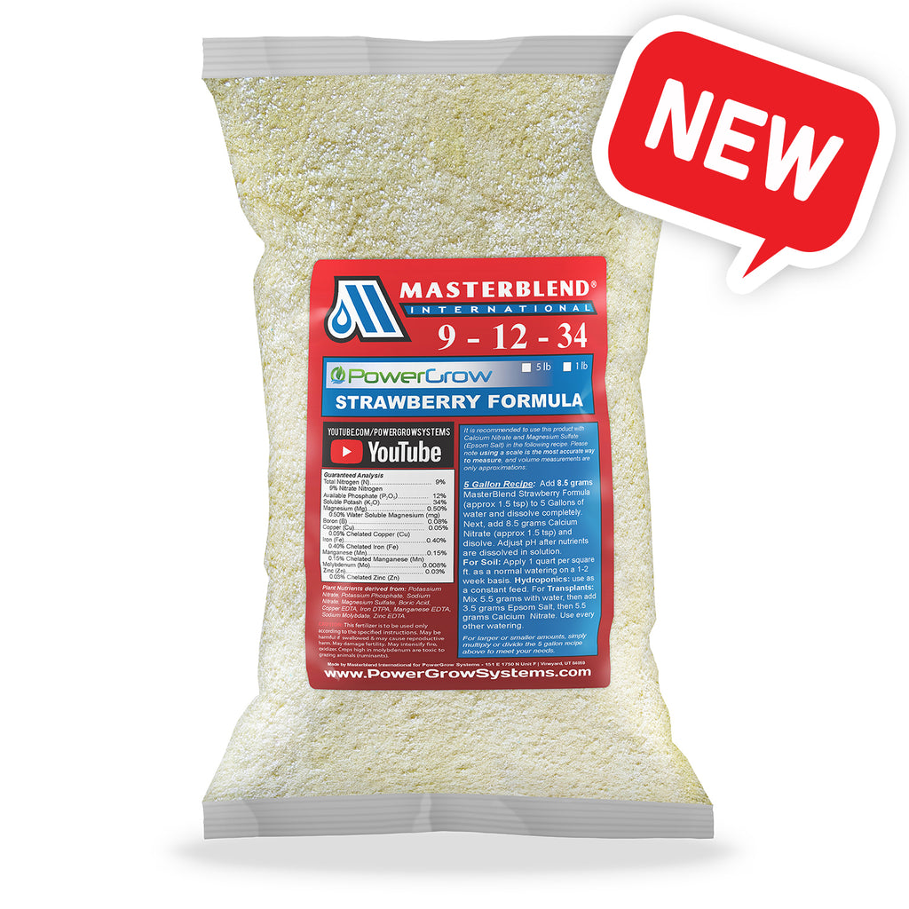 MasterBlend Strawberry Formula 9-12-34 Fertilizer – PowerGrow Systems ...