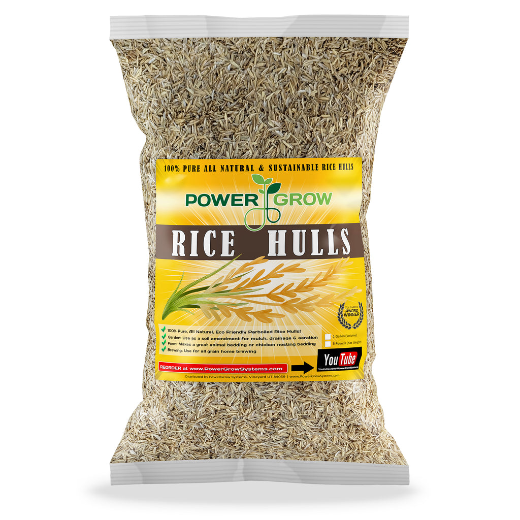 Rice Hulls - Premium All Natural Rice Hulls in BULK – PowerGrow Systems ...