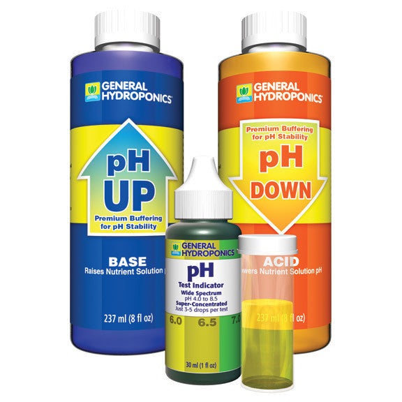 General Hydroponics pH UP & DOWN Control Kit - pH Adjustment & Testing ...